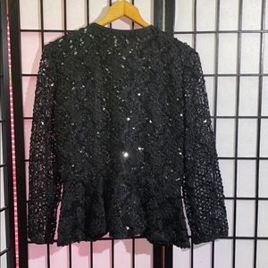 Patra | Jackets & Coats | Vintage Patra Sequin Lace Blazer Size 8 ...